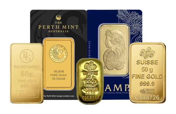 Buy 50 Gram Gold Bars Online - ROYAL BULLION GROUP