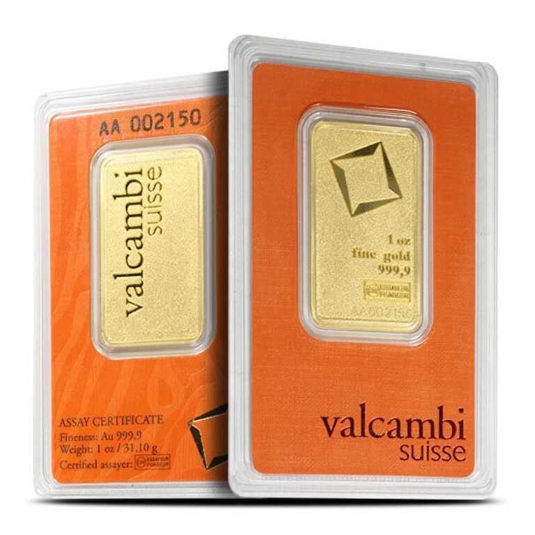 Buy 1 Oz Valcambi Matte Gold Bar (New W/ Assay) - ROYAL BULLION GROUP