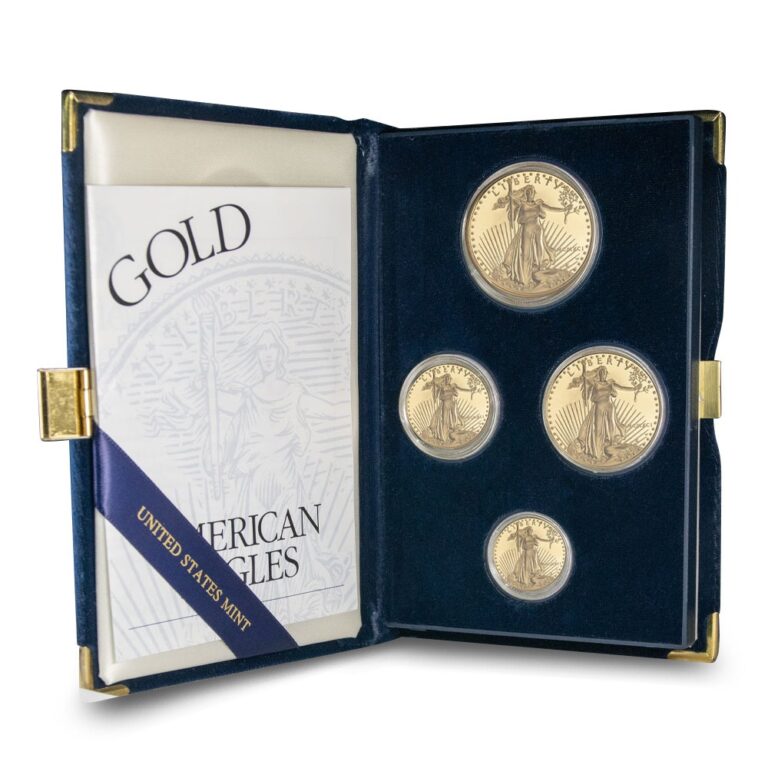 1991 4-Coin Proof American Gold Eagle Set (Box + CoA) - ROYAL BULLION GROUP