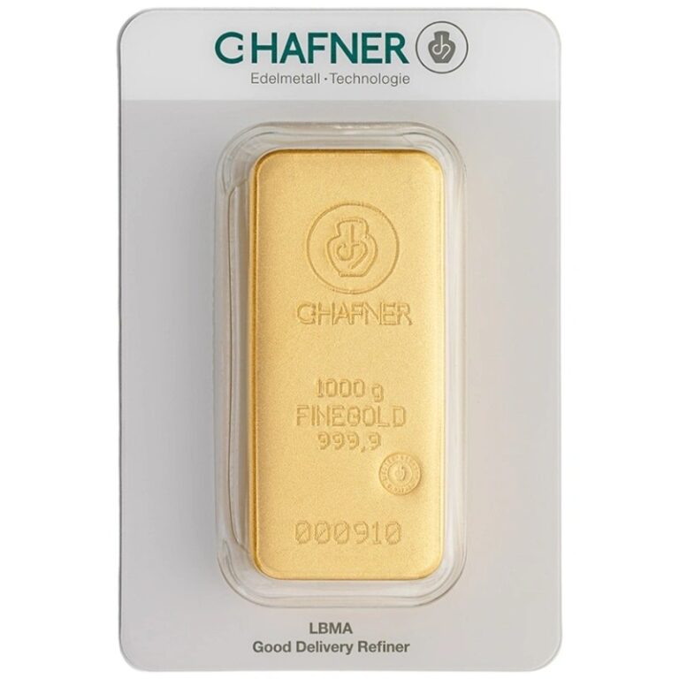 Buy 1kg C. Hafner Cast Gold Bar - ROYAL BULLION GROUP