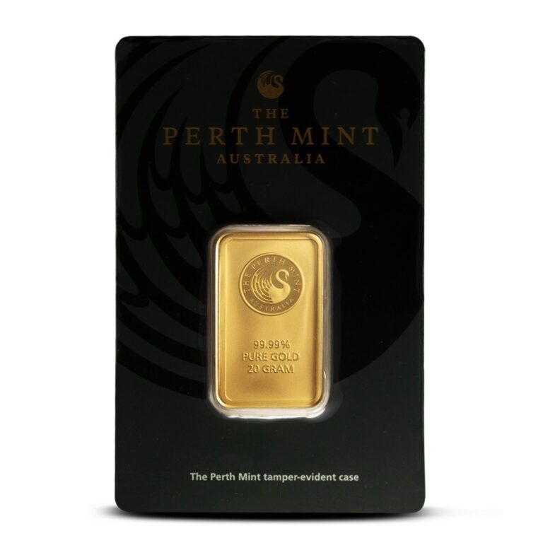 Buy 20 Gram Perth Mint Gold Bar (New W/ Assay) - ROYAL BULLION GROUP