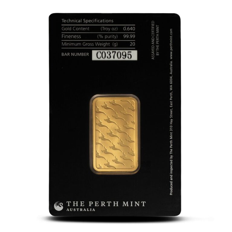 Buy 20 Gram Perth Mint Gold Bar (New W/ Assay) - ROYAL BULLION GROUP