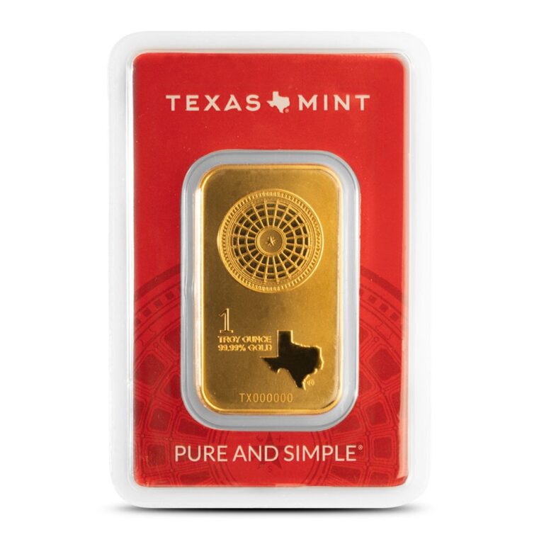 1 Oz Texas Mint Gold Bar For Sale (New) - ROYAL BULLION GROUP